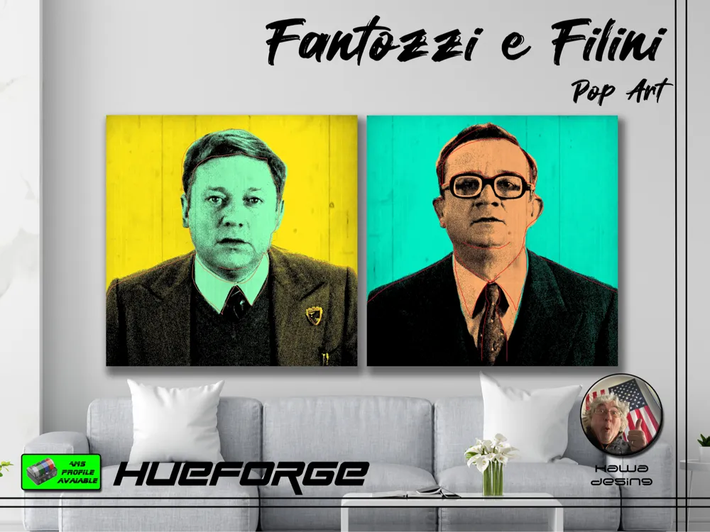 Fantozzi and Filini Pop Art HueForges by Kawa - MakerWorld