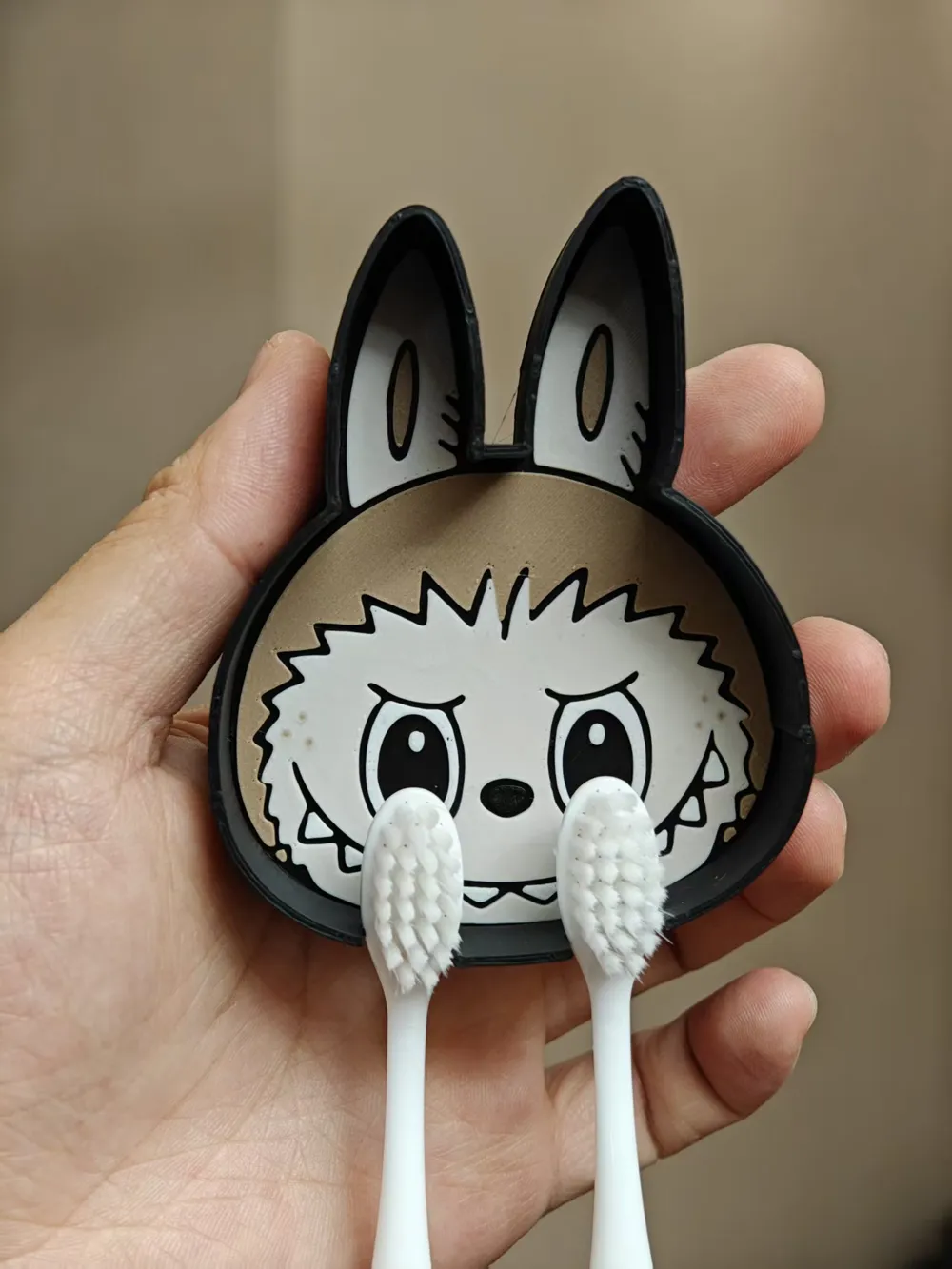 Practical series! Labubu ZIMOMO toothbrush holder - Free 3D Print Model ...