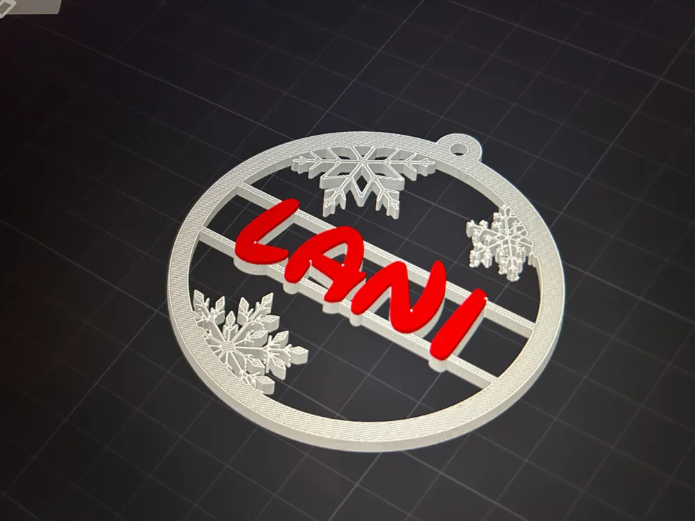 Lani christmas tree decoration Disney style font by KENPRINT - MakerWorld