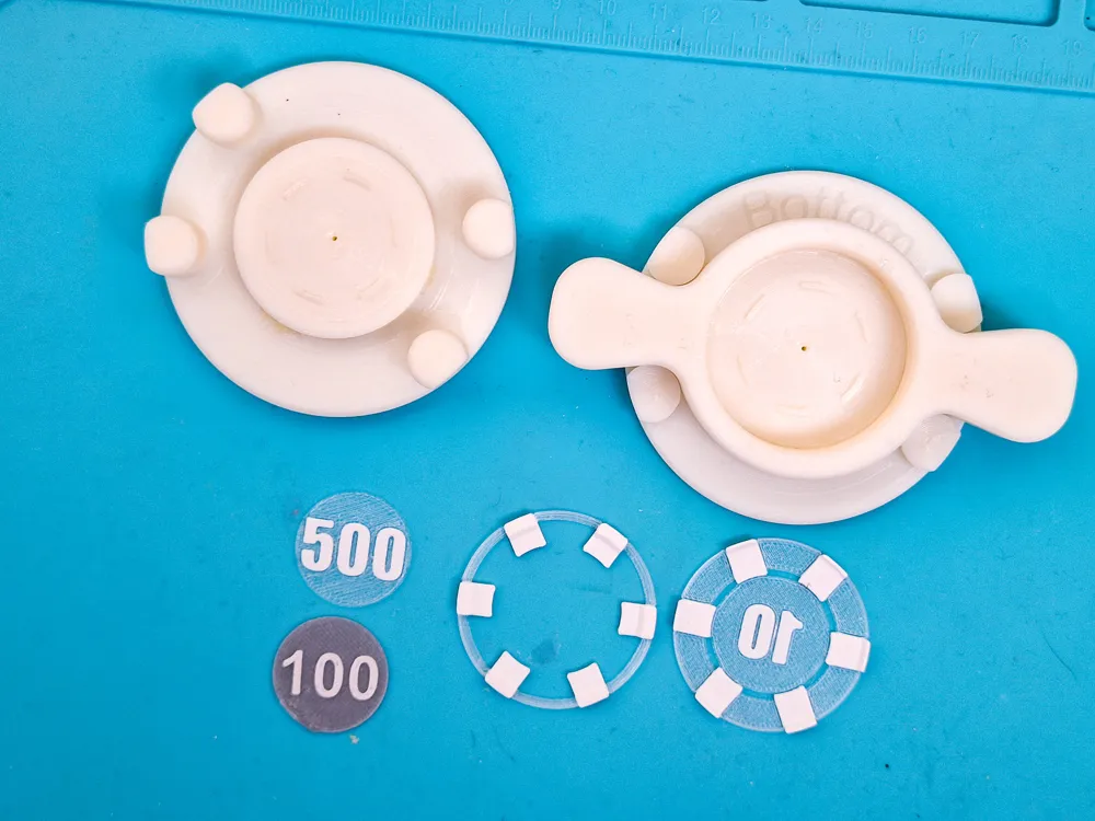 Poker Chip Mold from Poop-One mold for all values - Free 3D Print Model ...