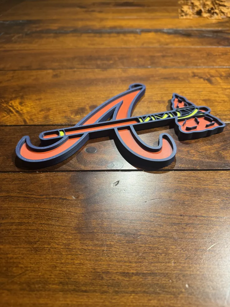 Atlanta Braves Oversized Necklace Logo by 3D River Designs MakerWorld ...