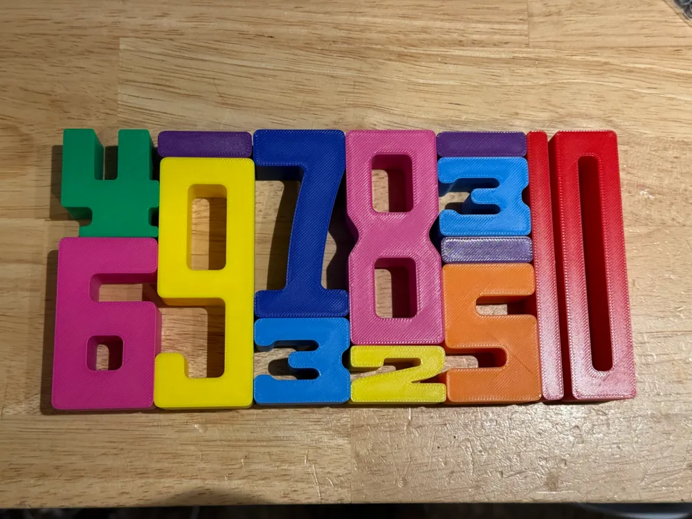 Number Sum Math Stacking Blocks by Benji - MakerWorld