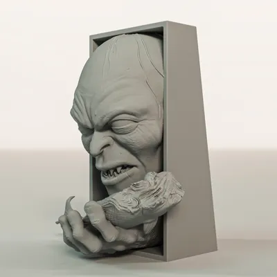 Gollum Book Nook and Wall Mount by Treddigineer MakerWorld: Download ...