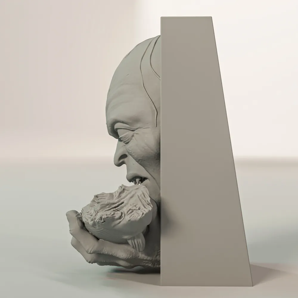 Gollum Book Nook and Wall Mount by Treddigineer MakerWorld: Download ...