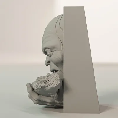 Gollum Book Nook and Wall Mount by Treddigineer MakerWorld: Download ...