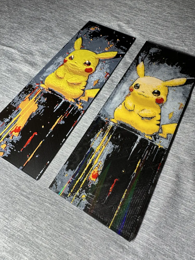 Pikachu Bookmark - Flatforge - Free 3D Print Model - MakerWorld