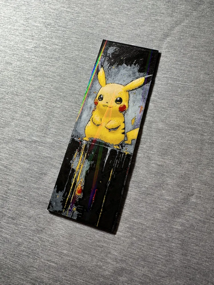 Pikachu Bookmark - Flatforge - Free 3D Print Model - MakerWorld