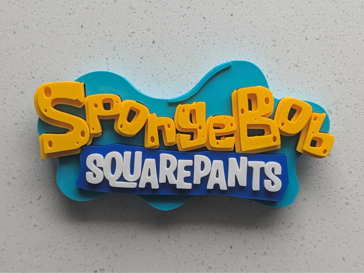 SpongeBob SquarePants Logo - Free 3D Print Model - MakerWorld