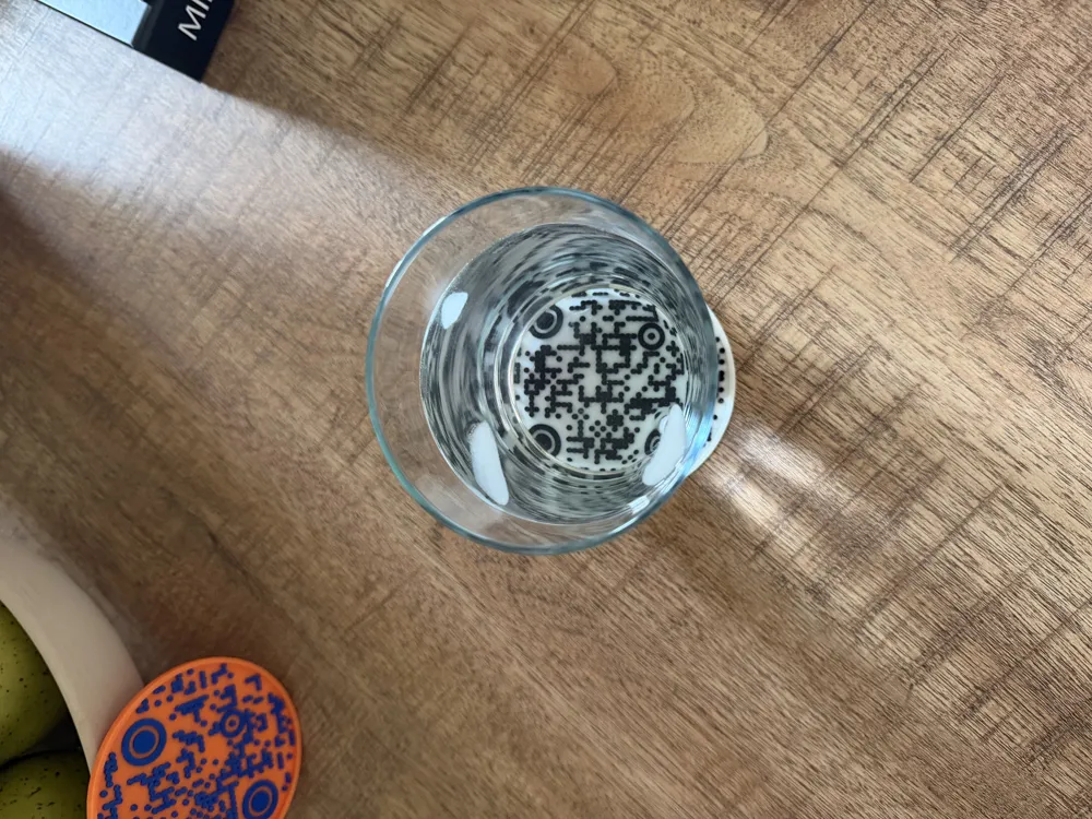 Sip & Scan – QR Code Coaster (Parametric) - Free 3D Print Model ...