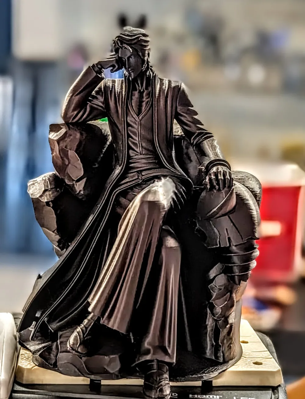 Aizen Inspired Throne Statue - Free 3D Print Model - MakerWorld