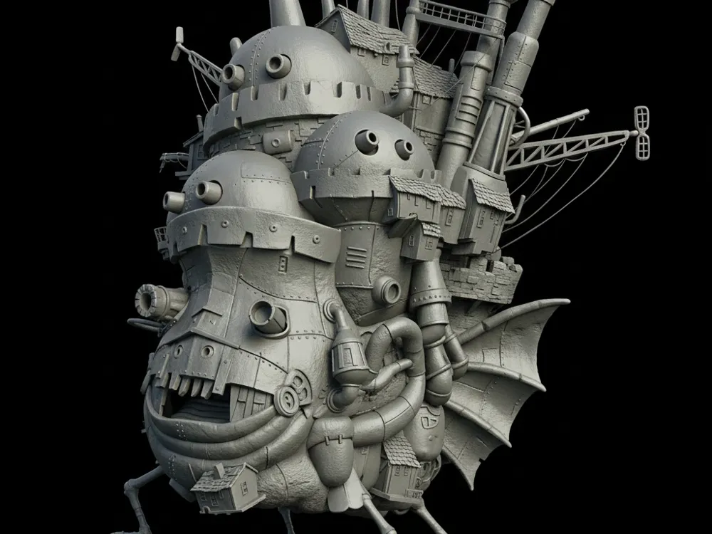 Howl's Moving Castle - Free 3D Print Model - MakerWorld