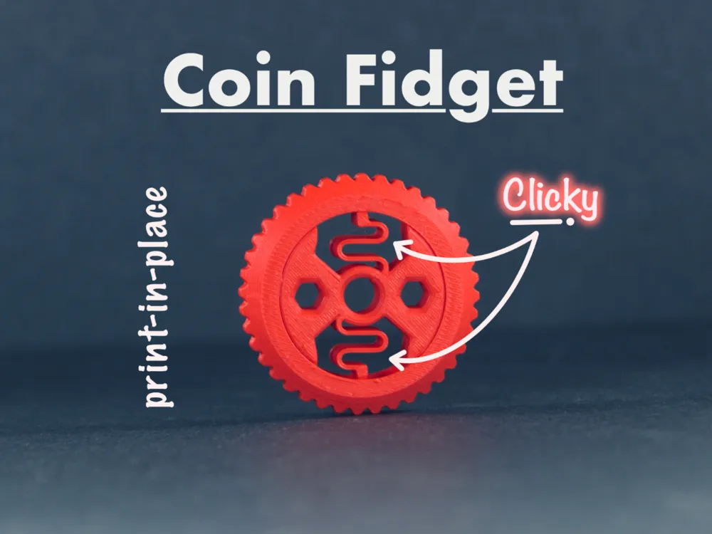 Coin Style Fidget - print-in-place by Anefecious - MakerWorld