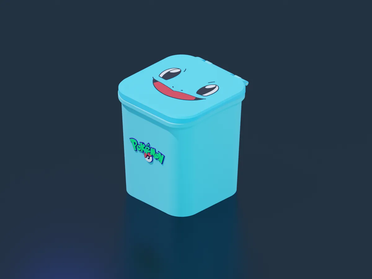 Pokemon Squirtle desktop organizer by 3DToy_maker MakerWorld: Download ...