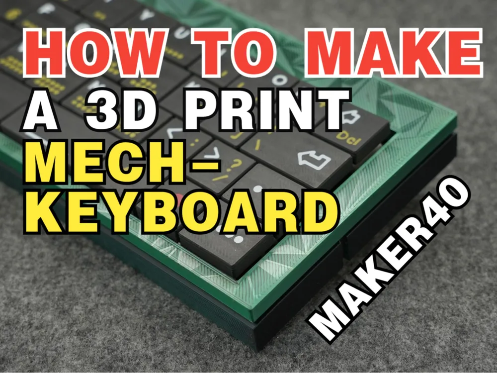 Maker 40 Mechanical keyboard printing Set by XTIA Design Studio World ...