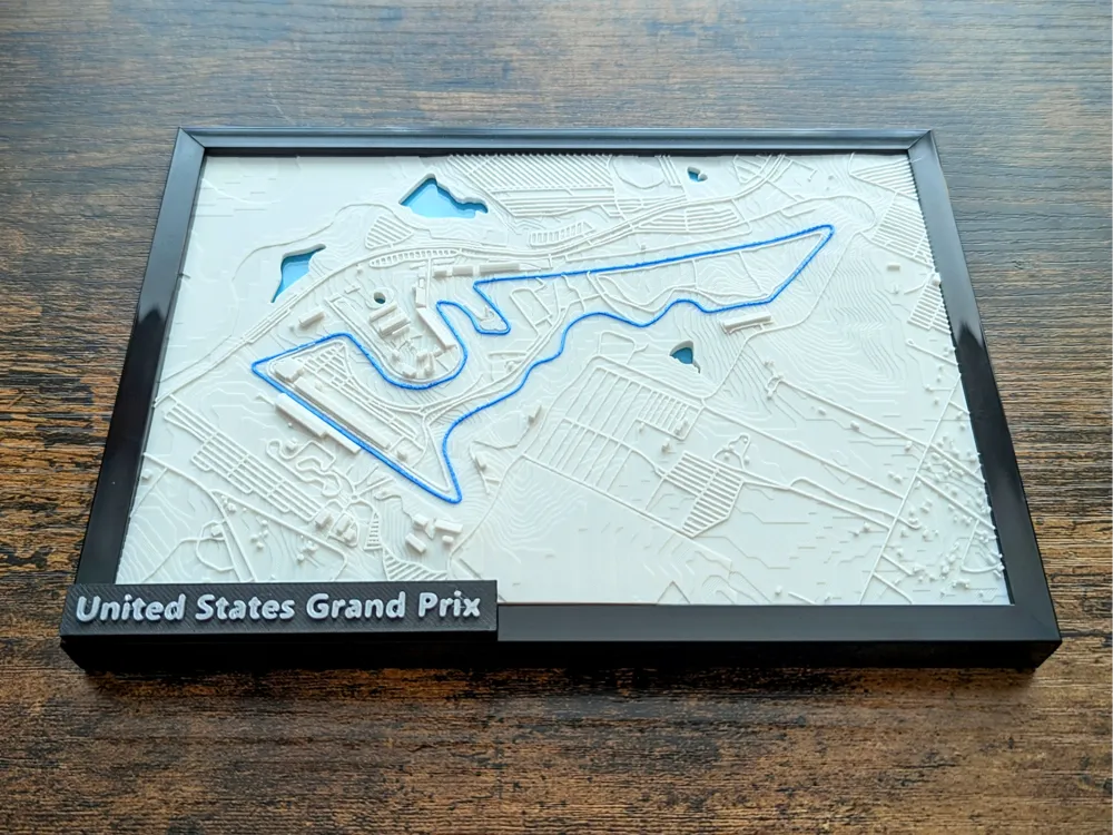 Circuit of the Americas 3D Miniature (F1 Edition) by jarvizar ...