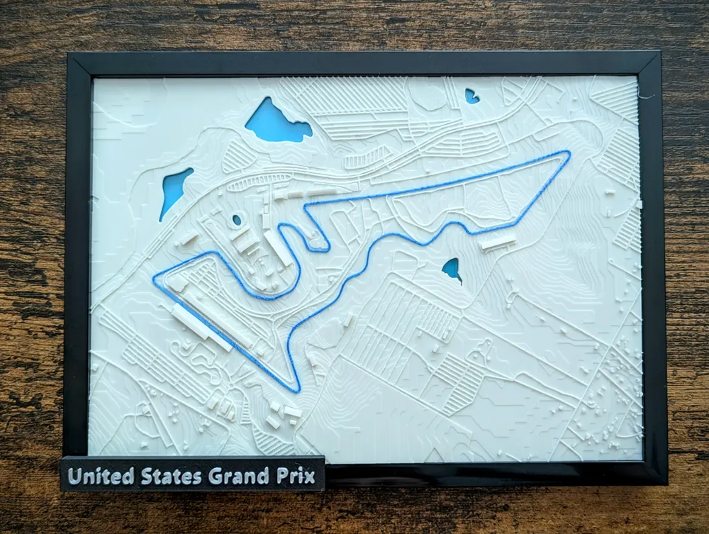 Circuit of the Americas 3D Miniature (F1 Edition) by jarvizar ...