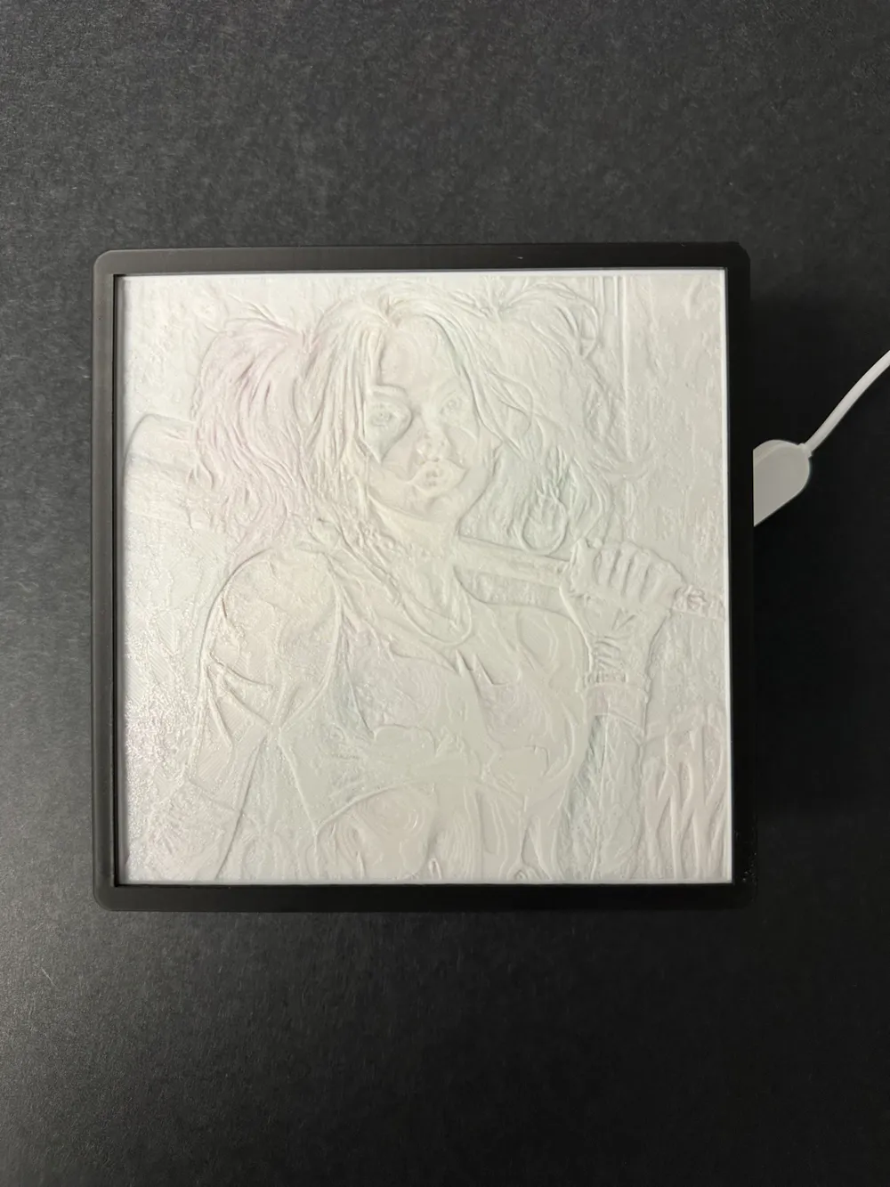 Harley Quinn Color Lithophane with Frame by Hey Ben - MakerWorld