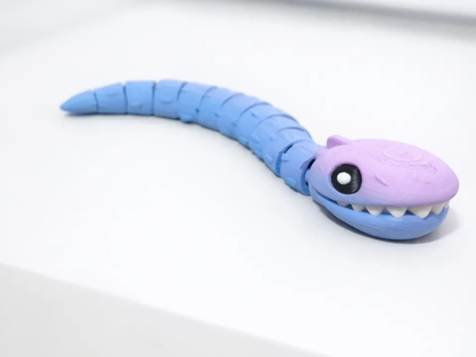 Burger Snake Articulate - Free 3D Print Model - MakerWorld