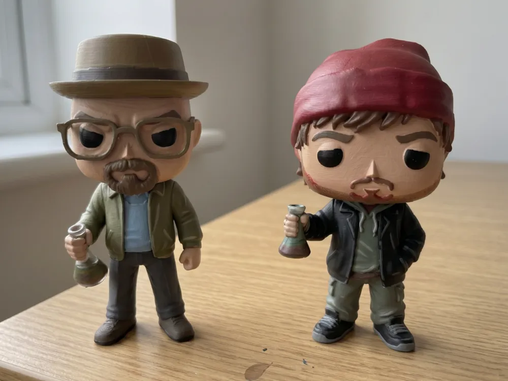 Heisenberg & Jesse Pinkman Duo: Funko Pop Set - Free 3D Print Model ...