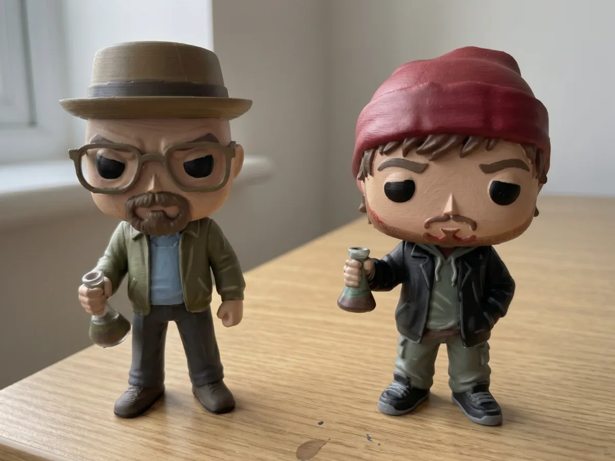 Heisenberg & Jesse Pinkman Duo: Funko Pop Set - Free 3D Print Model ...