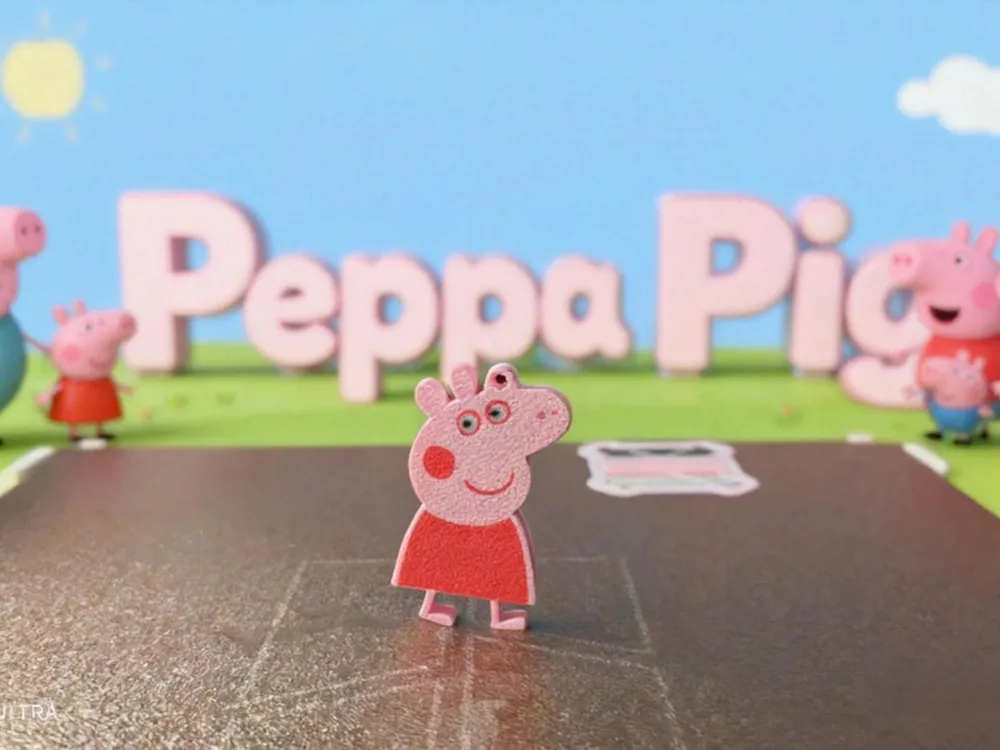 Peppa Pig Double sided Four color Pendant - Free 3D Print Model ...