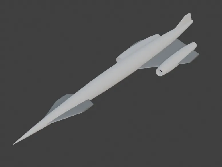 Hypersonic Aircraft Concept - Free 3D Print Model - MakerWorld