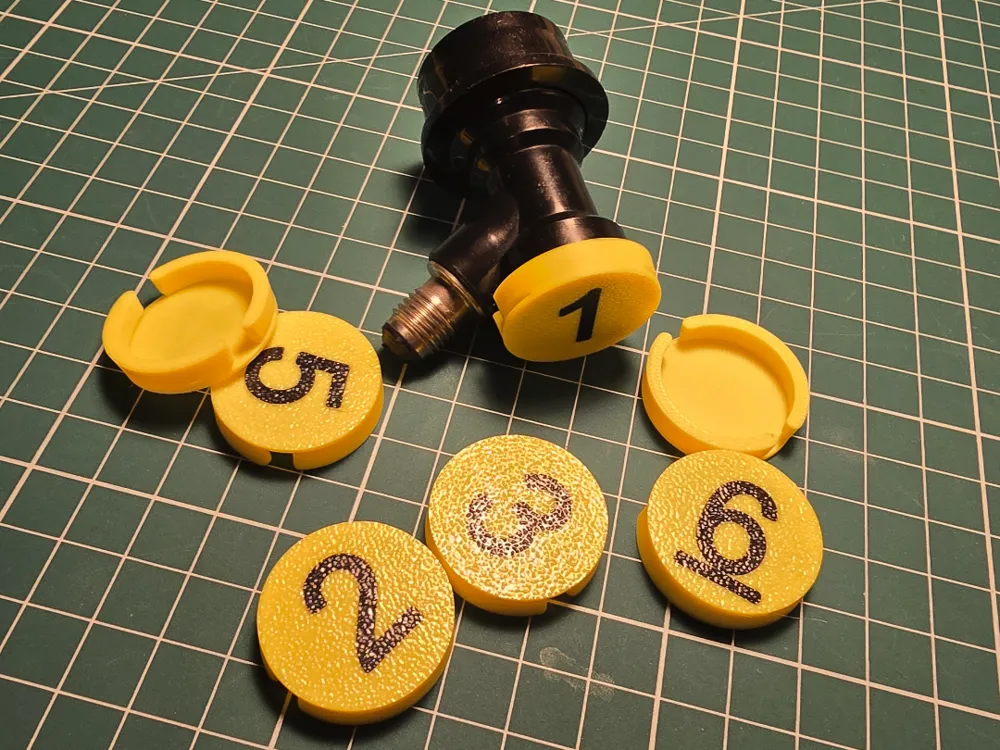 numbered ball lock disconnect cap - Free 3D Print Model - MakerWorld