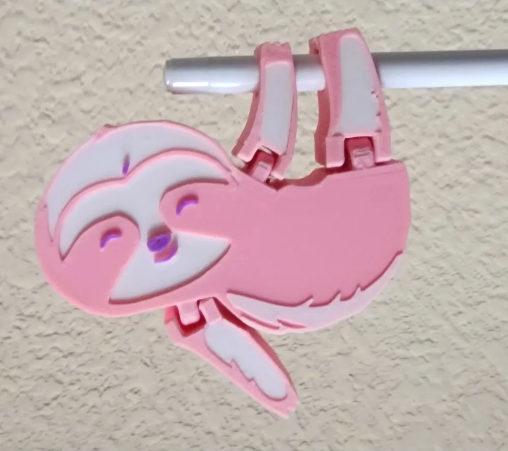 Penny the pen dancing sloth/stanley topper flexi by Burk3D MakerWorld ...