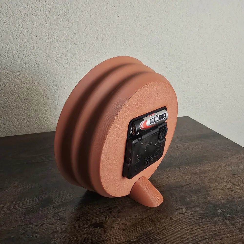 Terracotta Desk Clock - Free 3D Print Model - MakerWorld