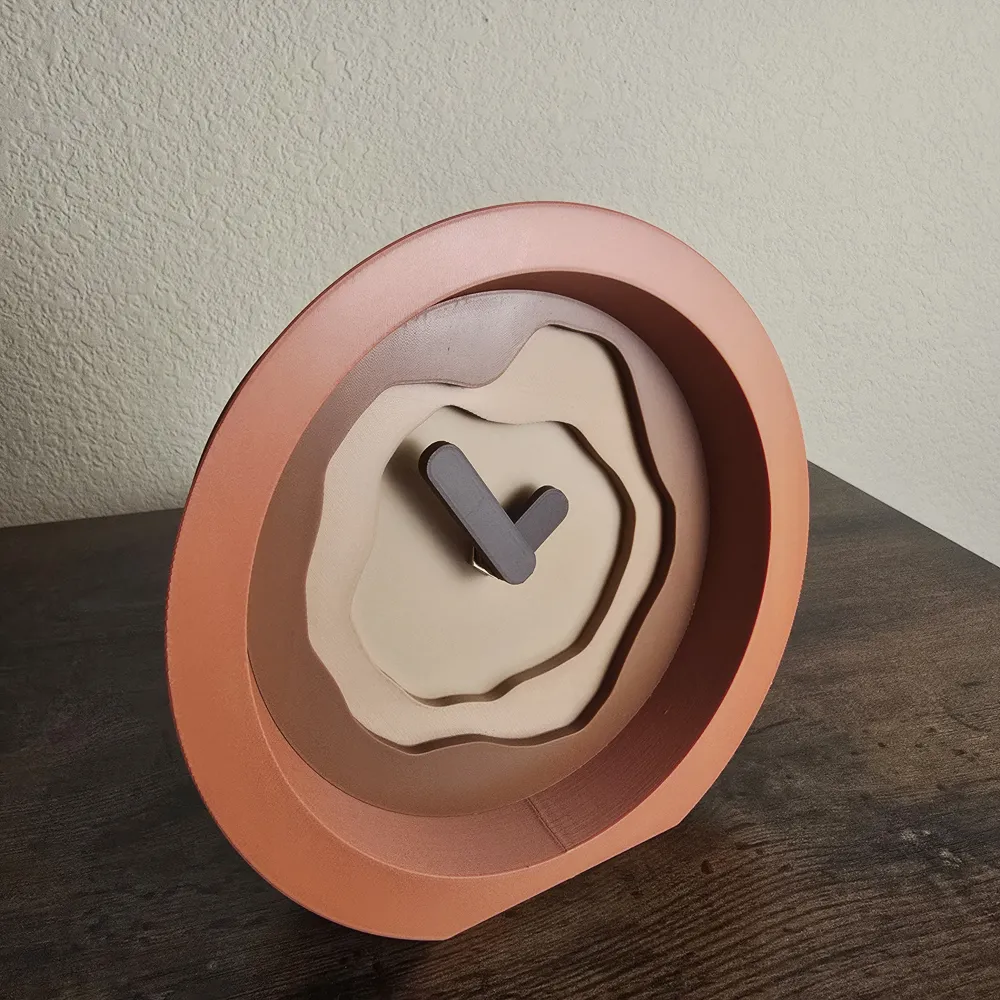 Terracotta Desk Clock - Free 3D Print Model - MakerWorld