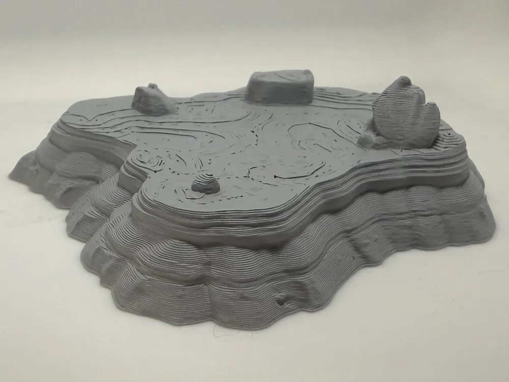 Water Worn Platform Base Stand - Free 3D Print Model - MakerWorld