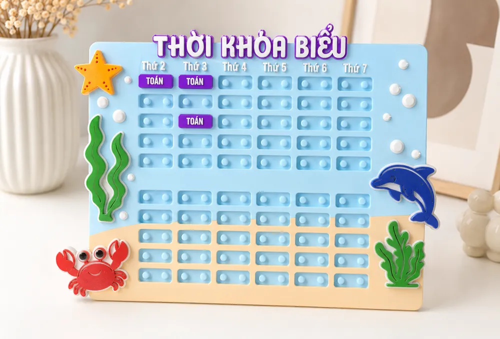 Ocean Weekly Schedule Board ( Timetable ) - Free 3D Print Model ...
