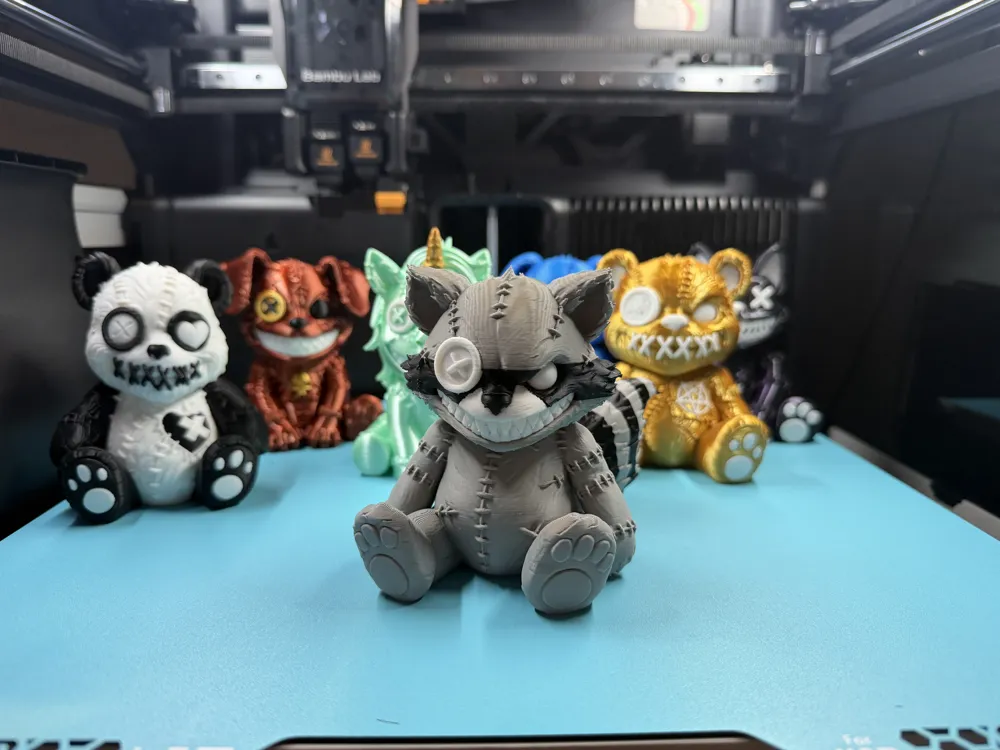Horror Raccoon – The Shadow in the Garden - Free 3D Print Model ...