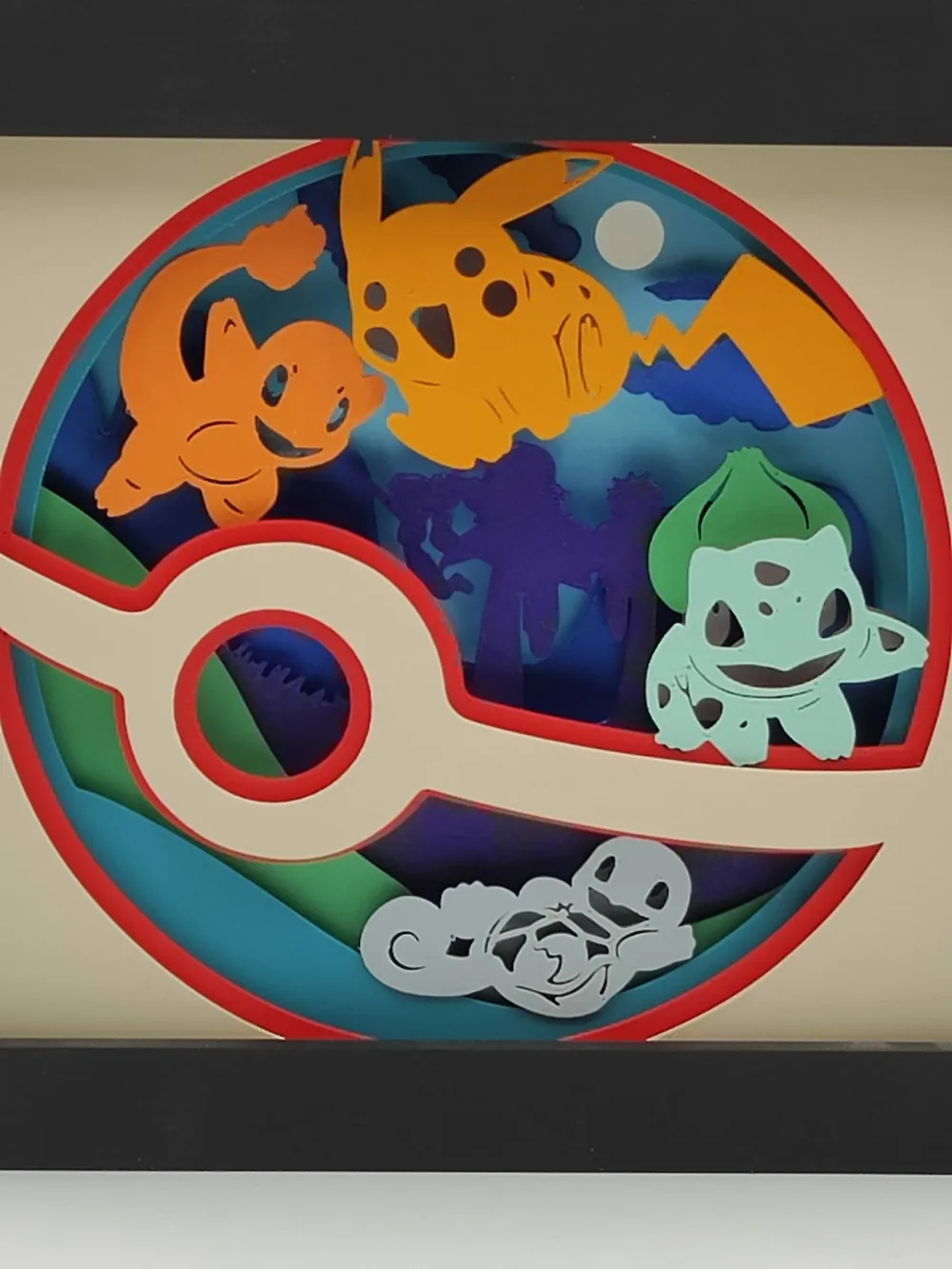 Pokémon Starter Tribute Shadow Box by The Crafty Maker MakerWorld ...