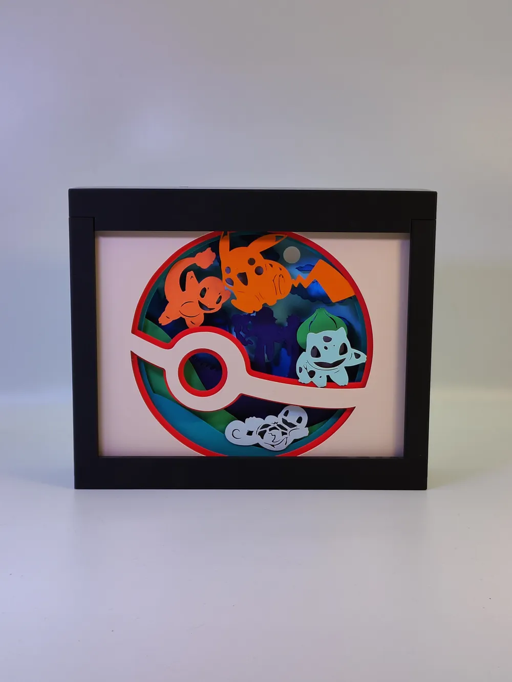 Pokémon Starter Tribute Shadow Box by The Crafty Maker MakerWorld ...