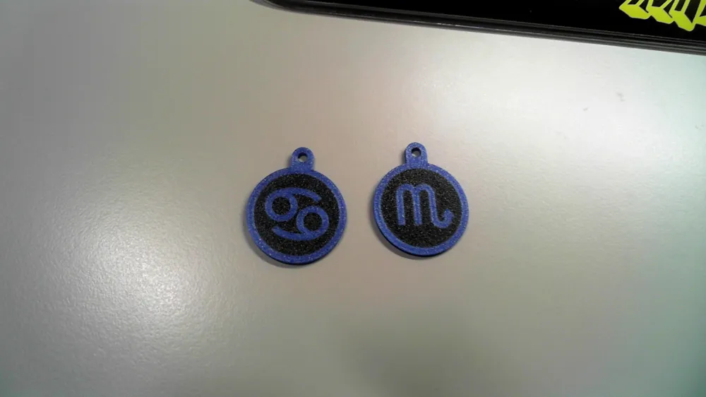 Zodiac Keychain by Michele MM3D - MakerWorld