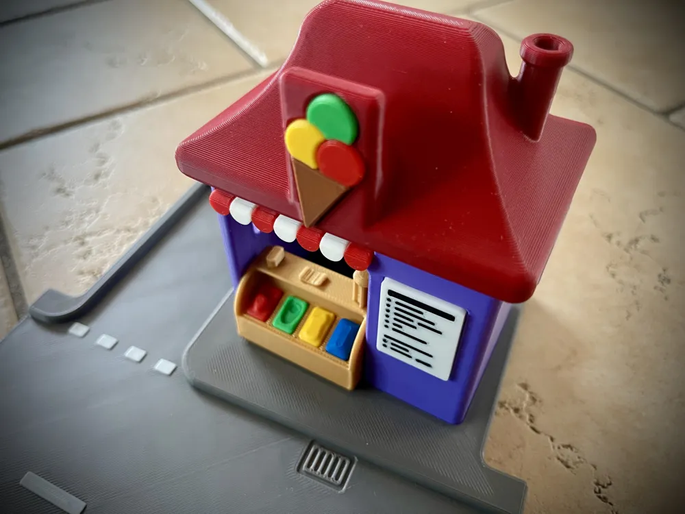 Ice Cream Bar, Toy Car - Brio, Siku compatible - Free 3D Print Model ...