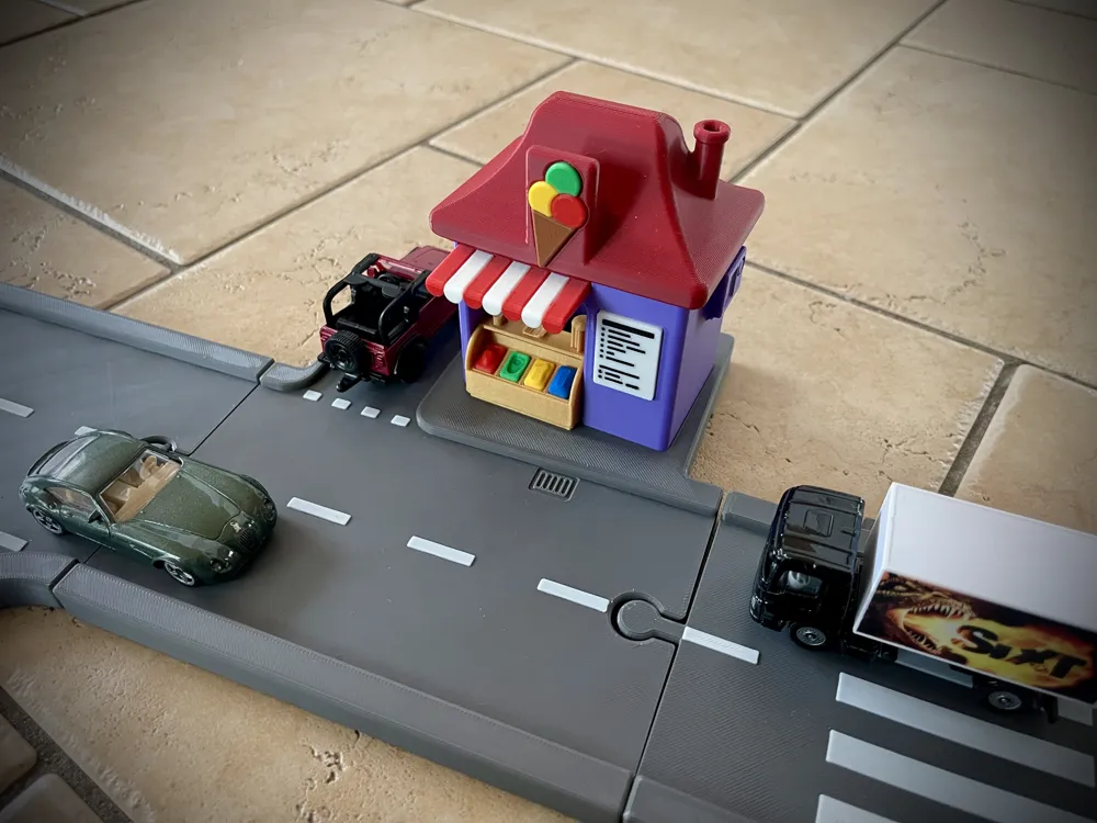 Ice Cream Bar, Toy Car - Brio, Siku compatible - Free 3D Print Model ...