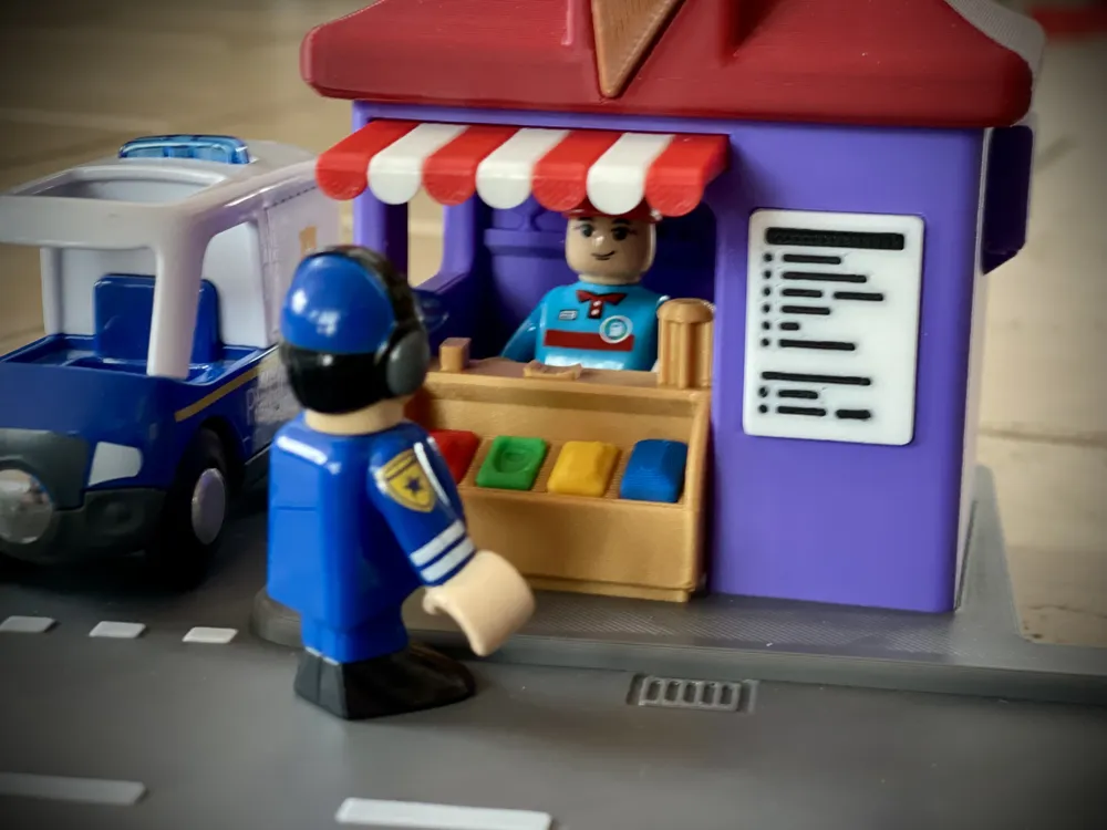 Ice Cream Bar, Toy Car - Brio, Siku compatible - Free 3D Print Model ...