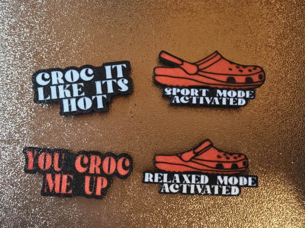 Sport Mode/Relaxed Mode Croc Charms by Nymthiriel - MakerWorld