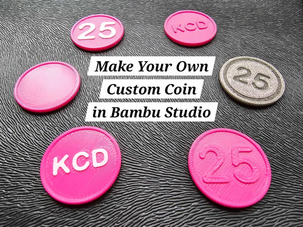 Custom Text Coin Template | Make Your Own Tokens - Free 3D Print Model ...
