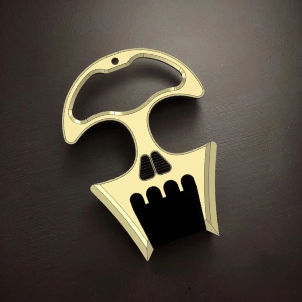 Double Blade Skull Necklace Dagger by TheFileForge - MakerWorld