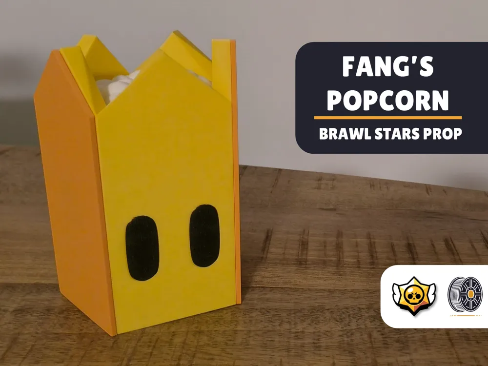 Brawl Stars Display Piece | Fang Popcorn | NO AMS by Mike.stl - MakerWorld