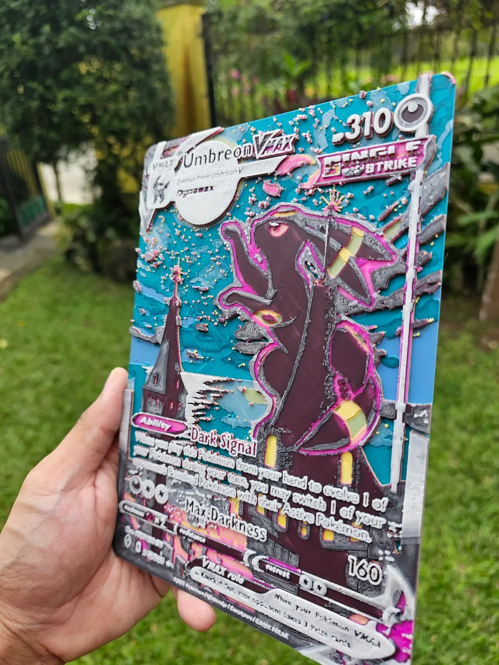 Oversized Pokemon Card Umbreon VMAX Hueforge by Loki MakerWorld ...