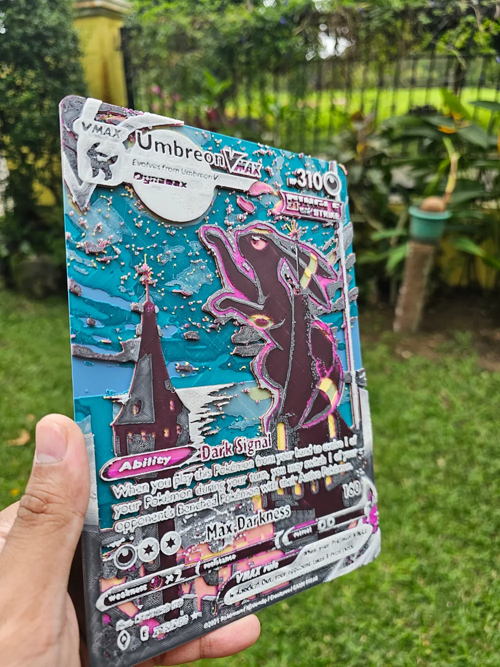 Oversized Pokemon Card Umbreon VMAX Hueforge by Loki MakerWorld ...