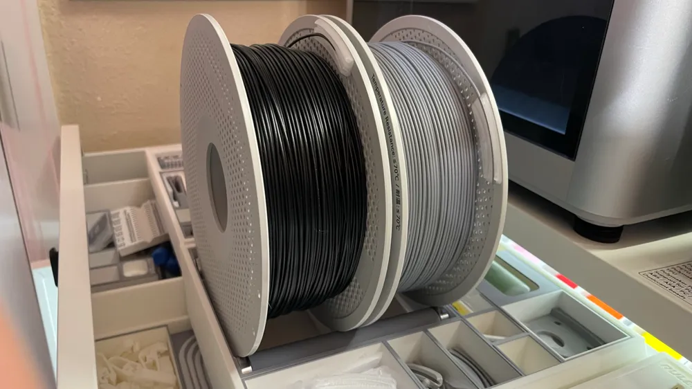 [BaBo] Filament Spool Stand Insert Remixed by AeonJoey - MakerWorld