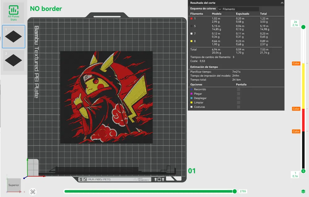 Pikachu Akatsuki - HueForge by design3d.jm MakerWorld: Download Free 3D ...