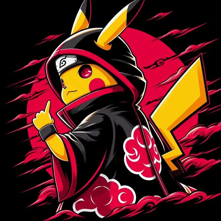 Pikachu Akatsuki - HueForge by design3d.jm MakerWorld: Download Free 3D ...