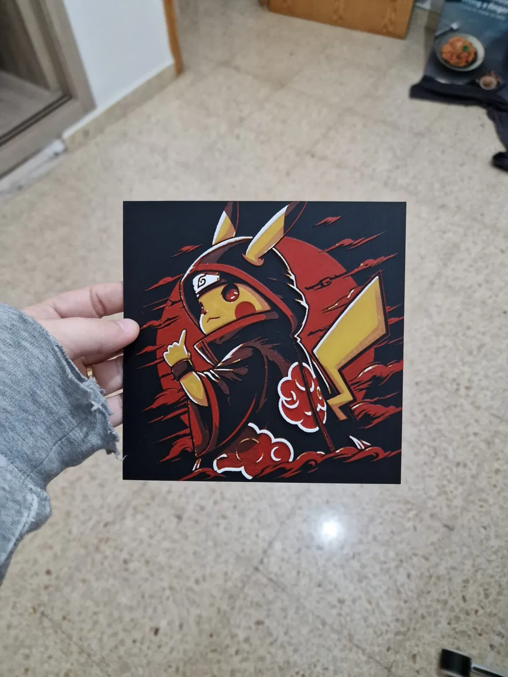 Pikachu Akatsuki - HueForge by design3d.jm MakerWorld: Download Free 3D ...