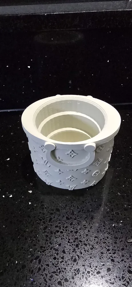 Louis Vuitton LV Bag Bucket Basket Planter by Danny MakerWorld: Download Free 3D Models